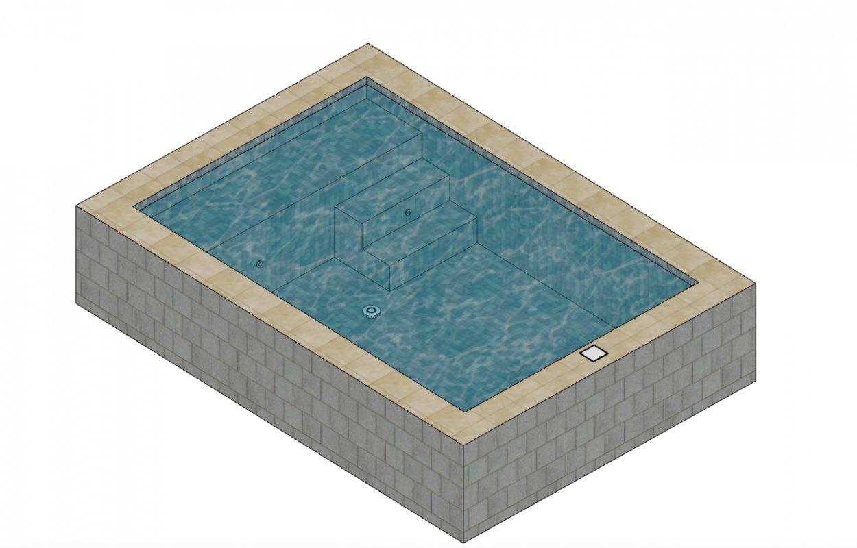 Plunge Pool / Cocktail Pool – 10′ x 7′ plus Architectural (3.66m x 2 ...