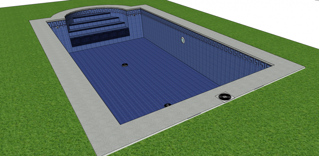 Plunge Pool / Cocktail Pool – 14′ x 7′ plus Architectural (4.2m x 2.1m ...