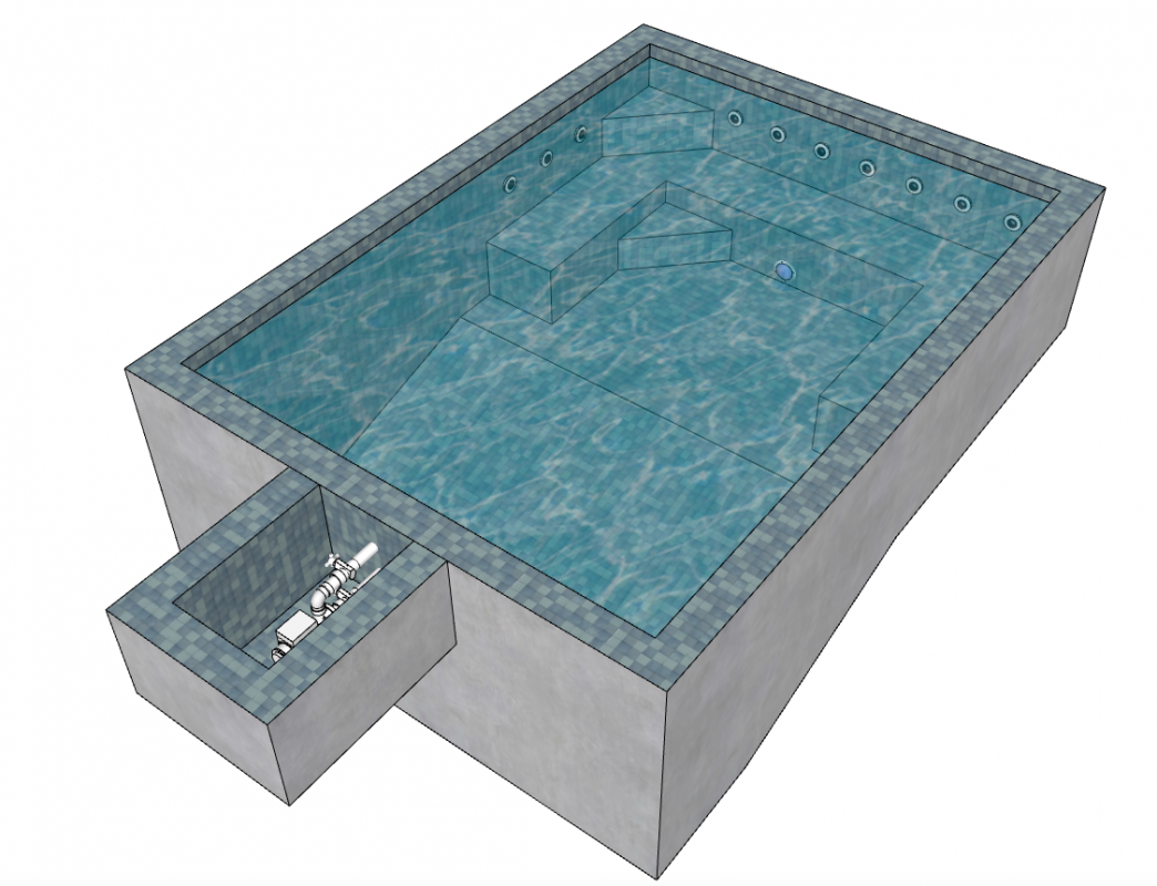17ft x 8ft (internal) SWIM SPA PLANS STRUCTURAL / ARCHITECTURAL ...