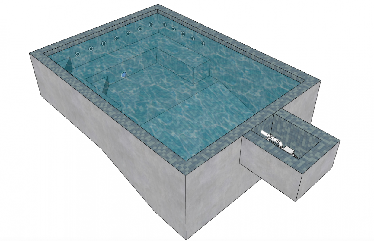 20ft x 8ft (internal) SWIM SPA PLANS STRUCTURAL / ARCHITECTURAL ...
